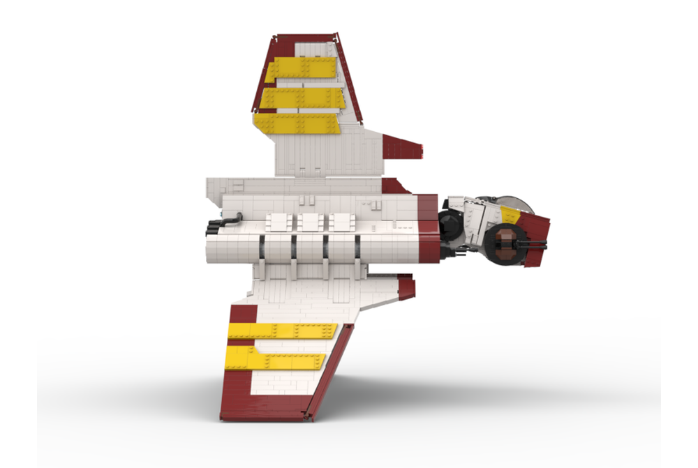 Lego Moc Rho Class Transport Shuttle Republic By Thelegowolfpack