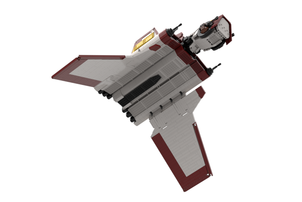 Lego Moc Rho Class Transport Shuttle Republic By Thelegowolfpack