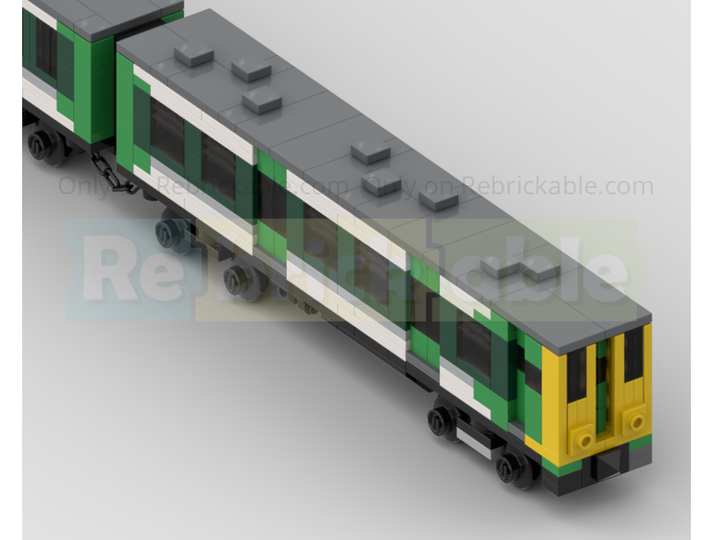 LEGO MOC 4-Wide Class 313 3 Carriage EMU Train In Southern Livery by ...