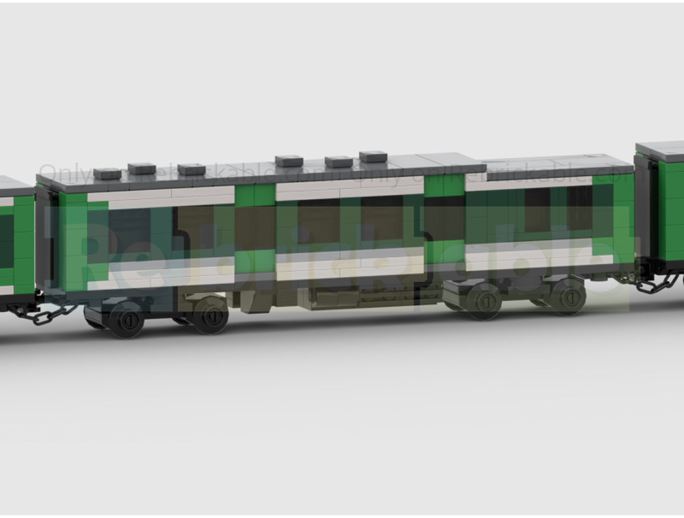 LEGO MOC 4-Wide Class 313 3 Carriage EMU Train In Southern Livery by ...