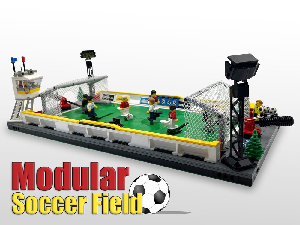 LEGO MOC Modular Soccer Field by IBrickedItUp | Rebrickable - Build ...