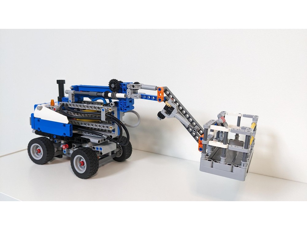 Lego Moc 42128 Cherry Picker By Fabiobrickinthewall Rebrickable