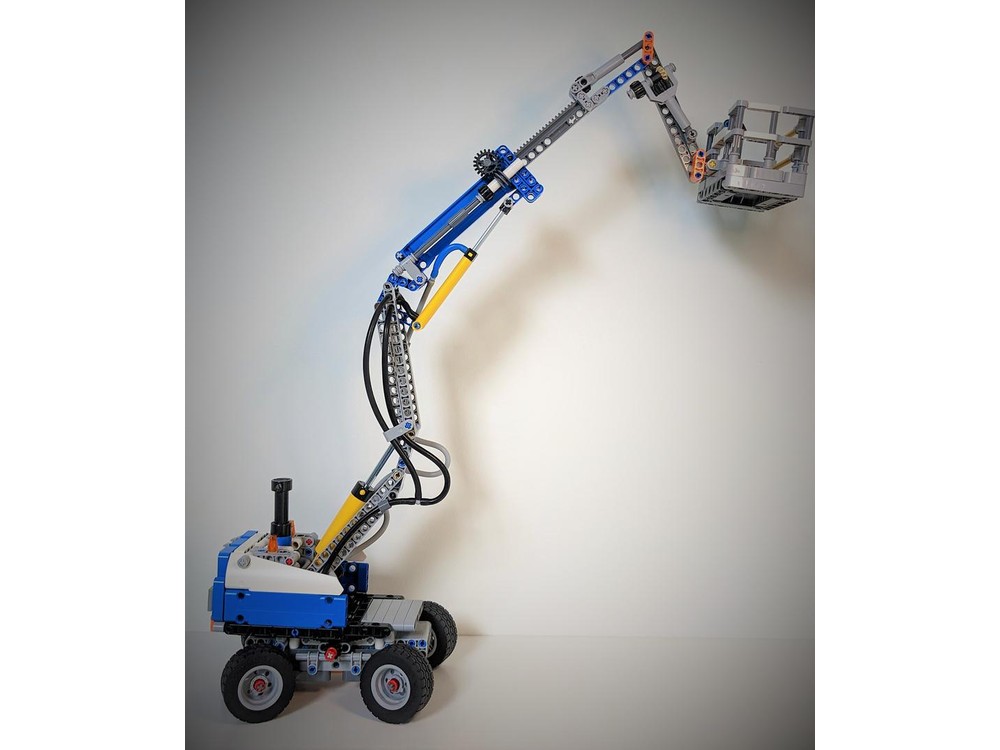 Lego Moc 42128 Cherry Picker By Fabiobrickinthewall Rebrickable