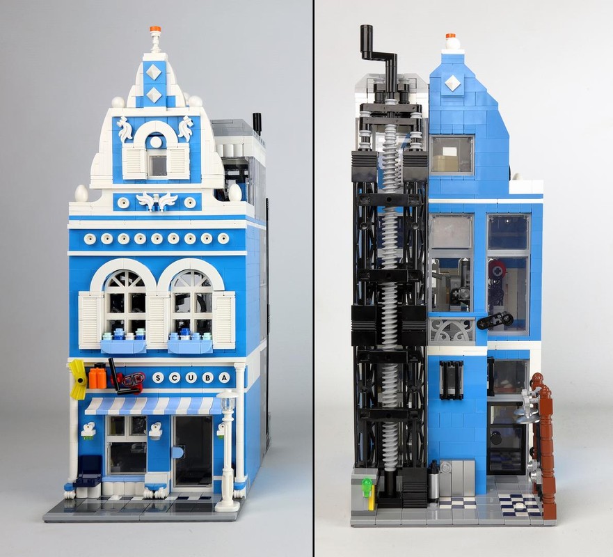LEGO MOC Scuba Shop Modular by Berthil | Rebrickable - Build with LEGO