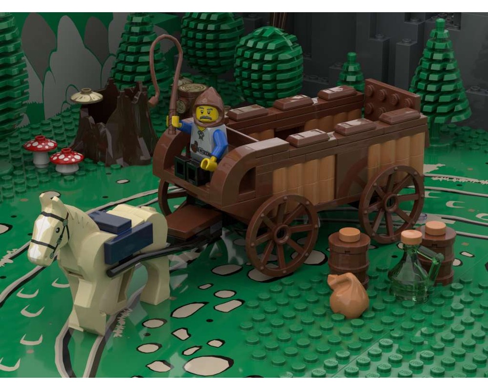 LEGO MOC 21325 Medieval Blacksmith Wagon/Cart Modification by Snarky ...