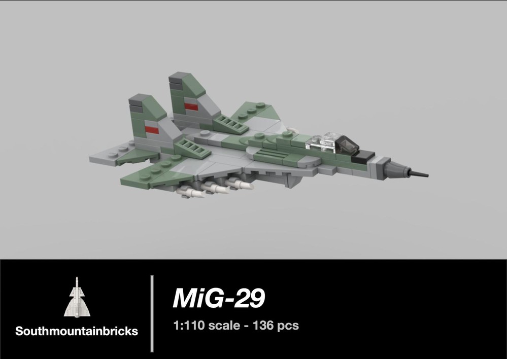 LEGO MOC MiG-29 [1:110 scale] by Southmountainbricks | Rebrickable ...