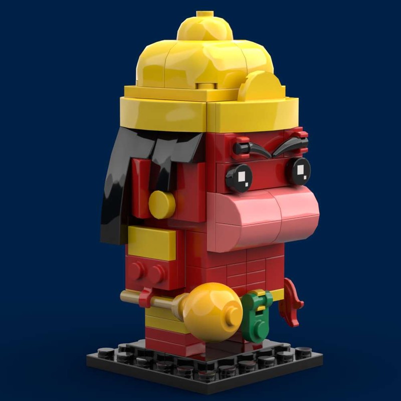 LEGO MOC-147254 Hanuman Brickheadz by Desibricks | Rebrickable - Build ...