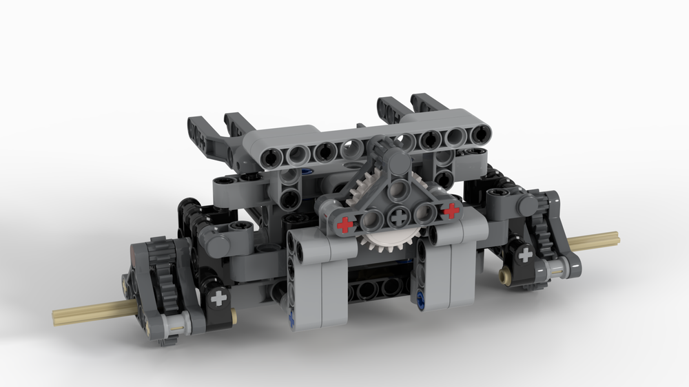 LEGO MOC Front axle for crawler by EmeraldClaw | Rebrickable - Build ...