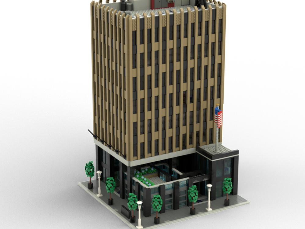 LEGO MOC Federal Building With Law enfocement by Henk_2000 ...