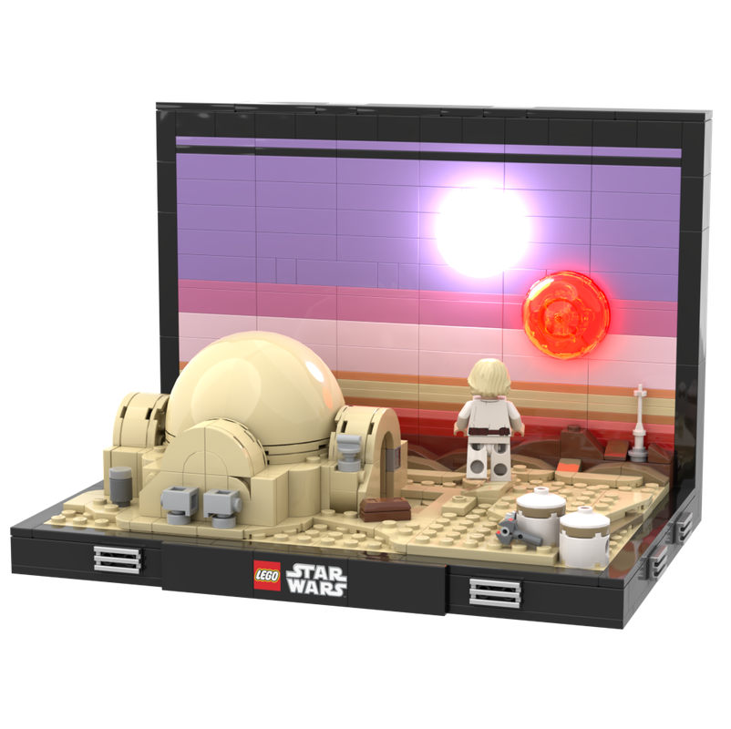 LEGO MOC Binary Sunset from A New Hope Diorama by Dream Build Bricks ...