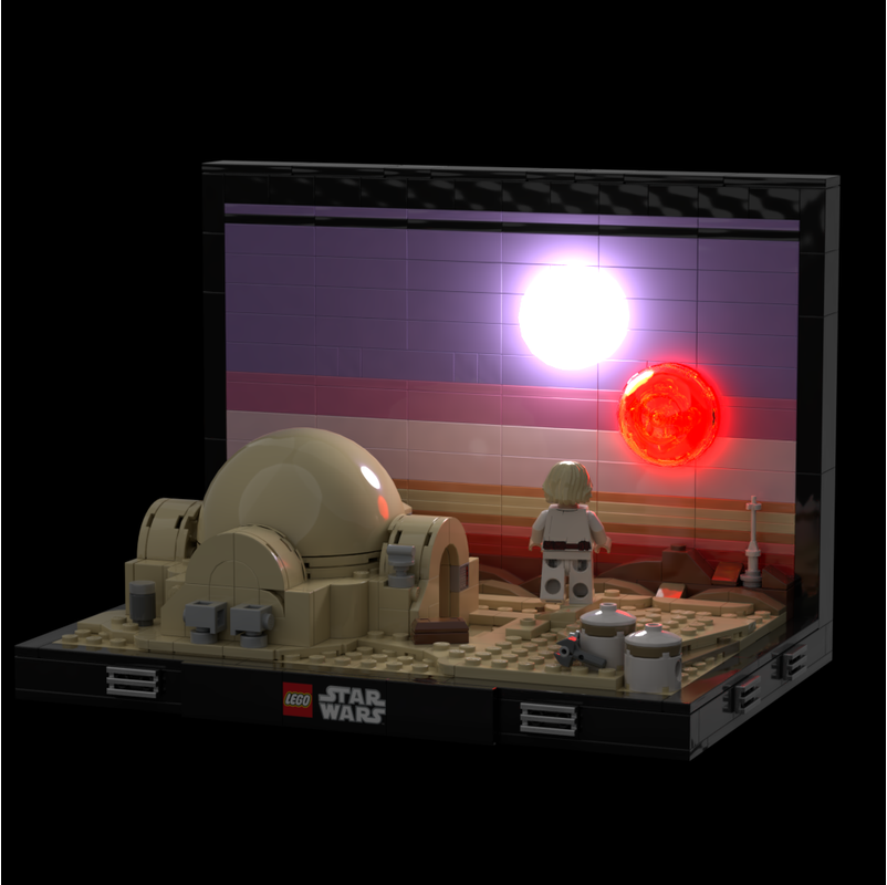 LEGO MOC Binary Sunset from A New Hope Diorama by Dream Build Bricks ...