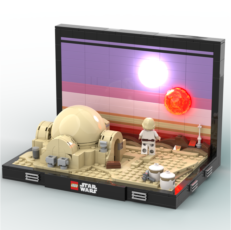 LEGO MOC Binary Sunset from A New Hope Diorama by Dream Build Bricks ...