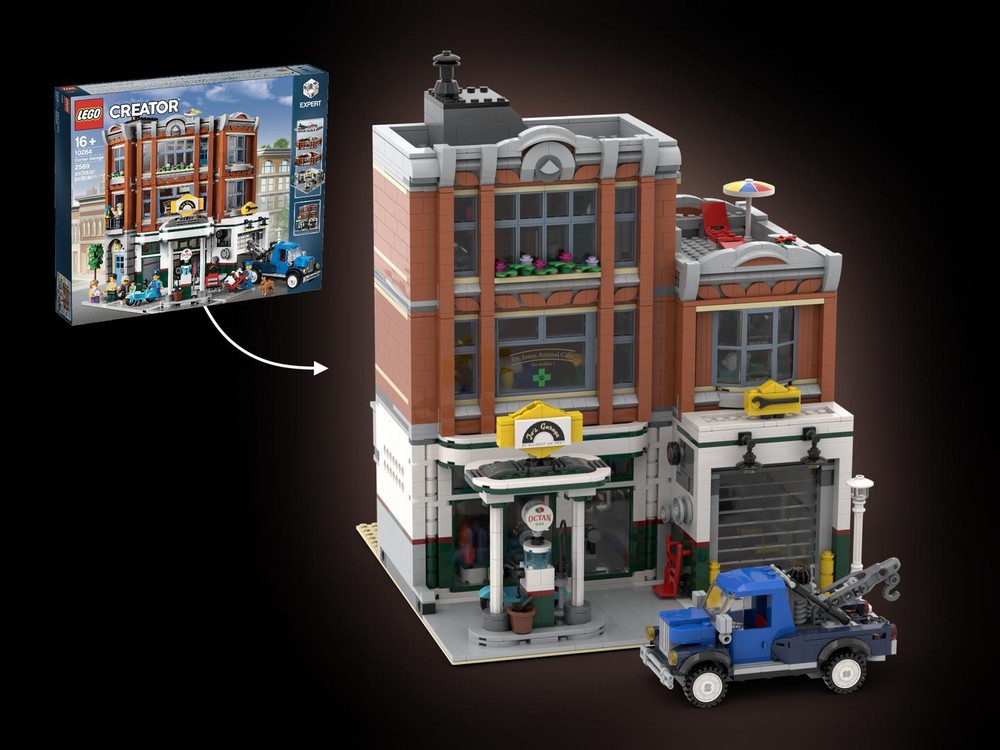 LEGO MOC Straight Garage - 10264 Corner Garage Alternative Build by PL ...