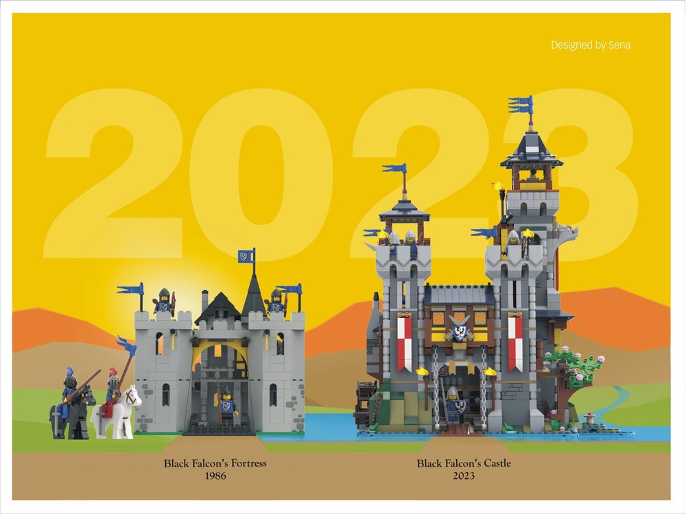 LEGO MOC Introducing the "Black Falcon's Castle - 2023" MOC by SENA ...
