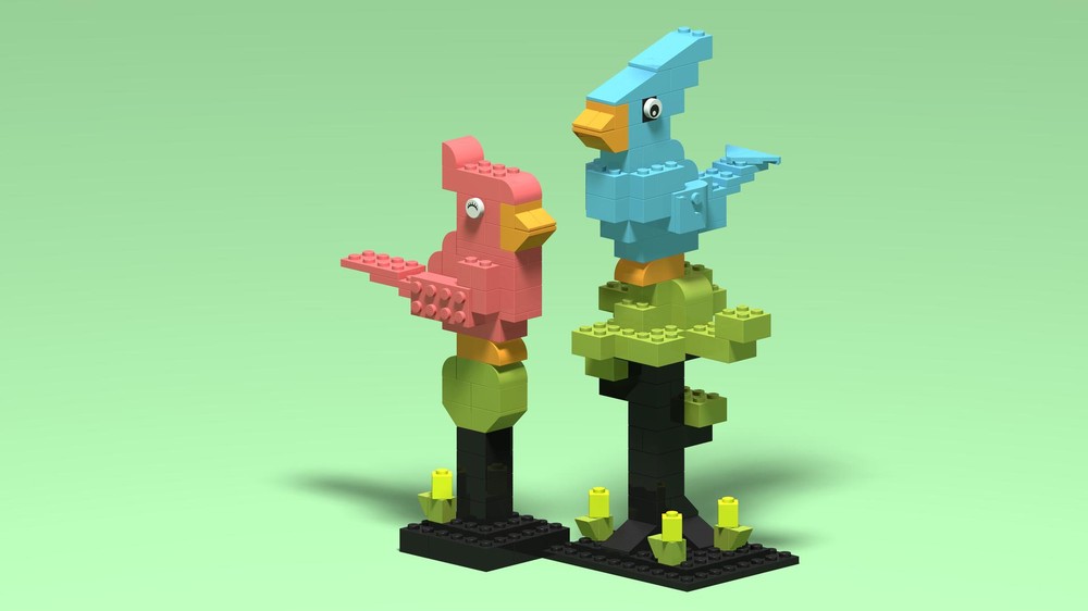 LEGO MOC-147347 11027 Neon Birds by mattking4 | Rebrickable - Build ...