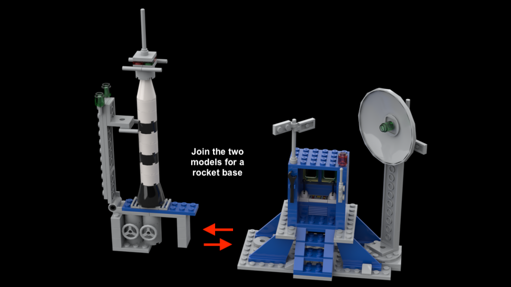 LEGO MOC Classic Space Reimagined: Rocket Expansion (for Communications ...