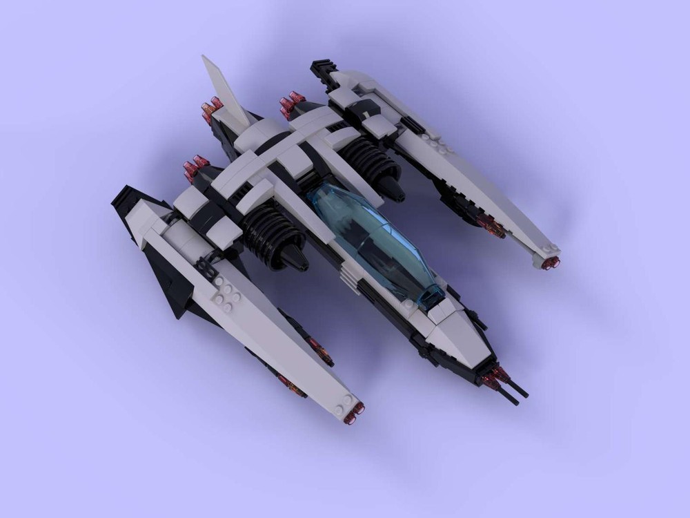 Lego Moc Spaceship By Hektopascal Rebrickable Build With Lego