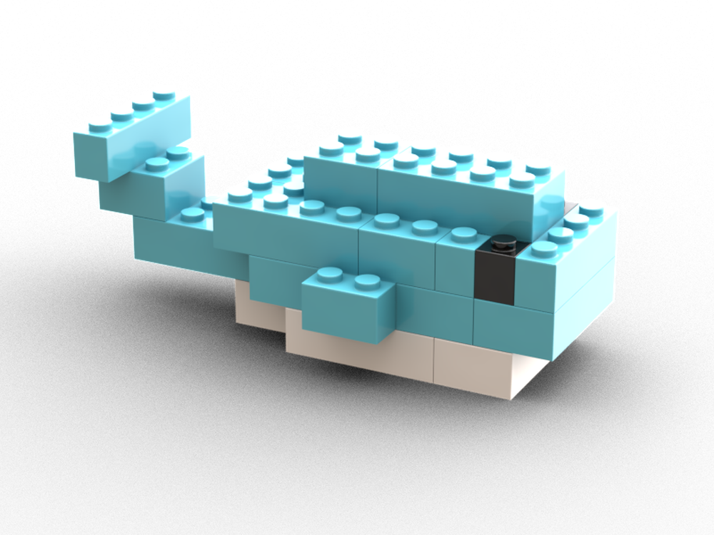 LEGO MOC Basic Whale by Swerix | Rebrickable - Build with LEGO