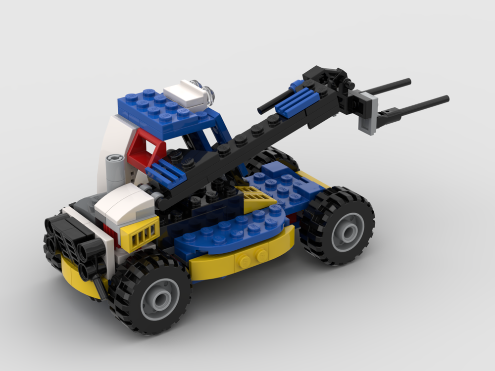 Lego Moc 31087 Telehandler By Klintisztvud Rebrickable Build With