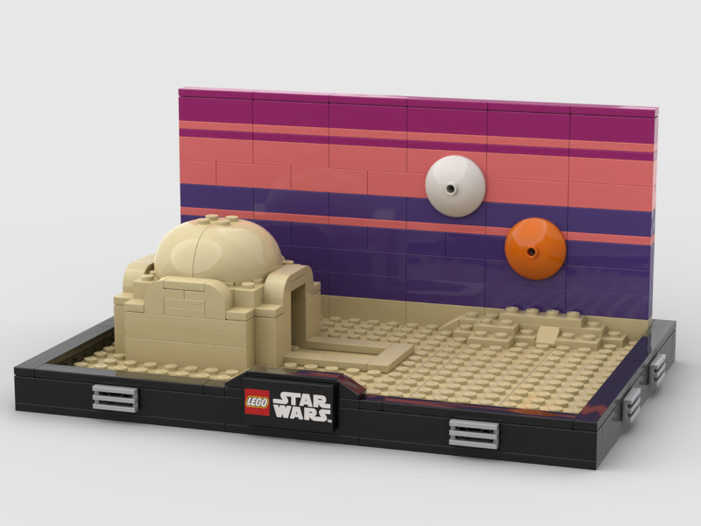 LEGO MOC Tatooine Sunset Diorama by steineonkel | Rebrickable - Build ...