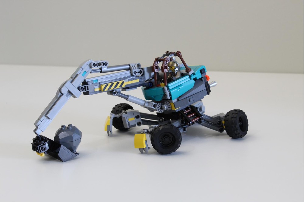 LEGO MOC Menzi Muck by PopperOfCorn | Rebrickable - Build with LEGO