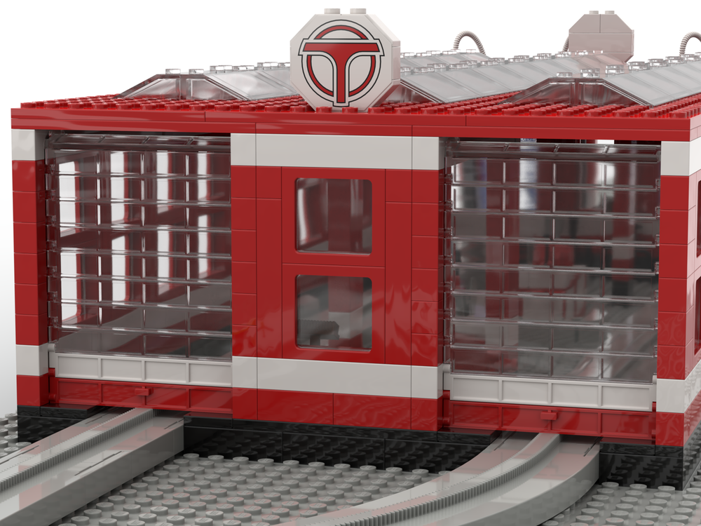LEGO MOC Monorail Wash and Repair Workshop by paulvdb | Rebrickable ...