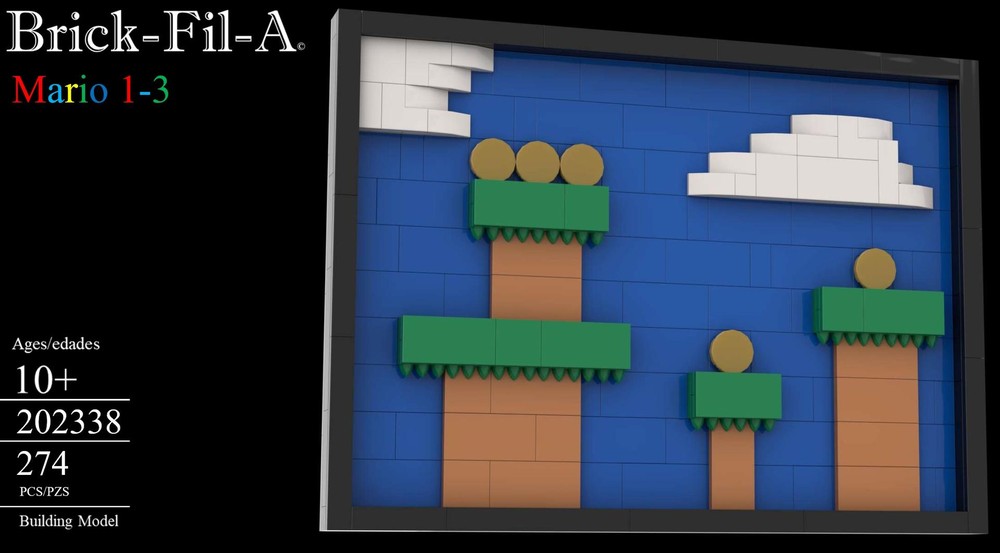 LEGO MOC Mario 1-3 by Brick-Fil-A-Builds | Rebrickable - Build with LEGO