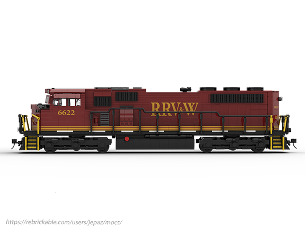 LEGO MOC Red River Valley & Western (RRVW) SD70MAC by jepaz ...