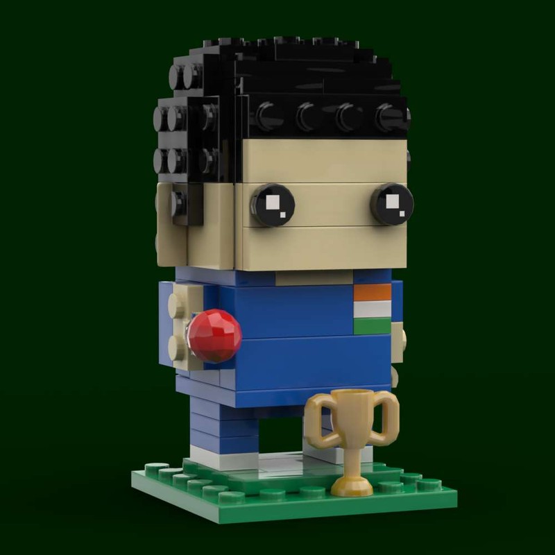 LEGO MOC Sachin Tendulkar Brickheadz by Brickbaba | Rebrickable - Build ...