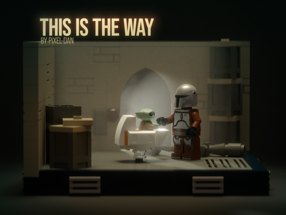 Lego Moc Pixel Dans This Is The Way Diorama By Pixel Dan Rebrickable