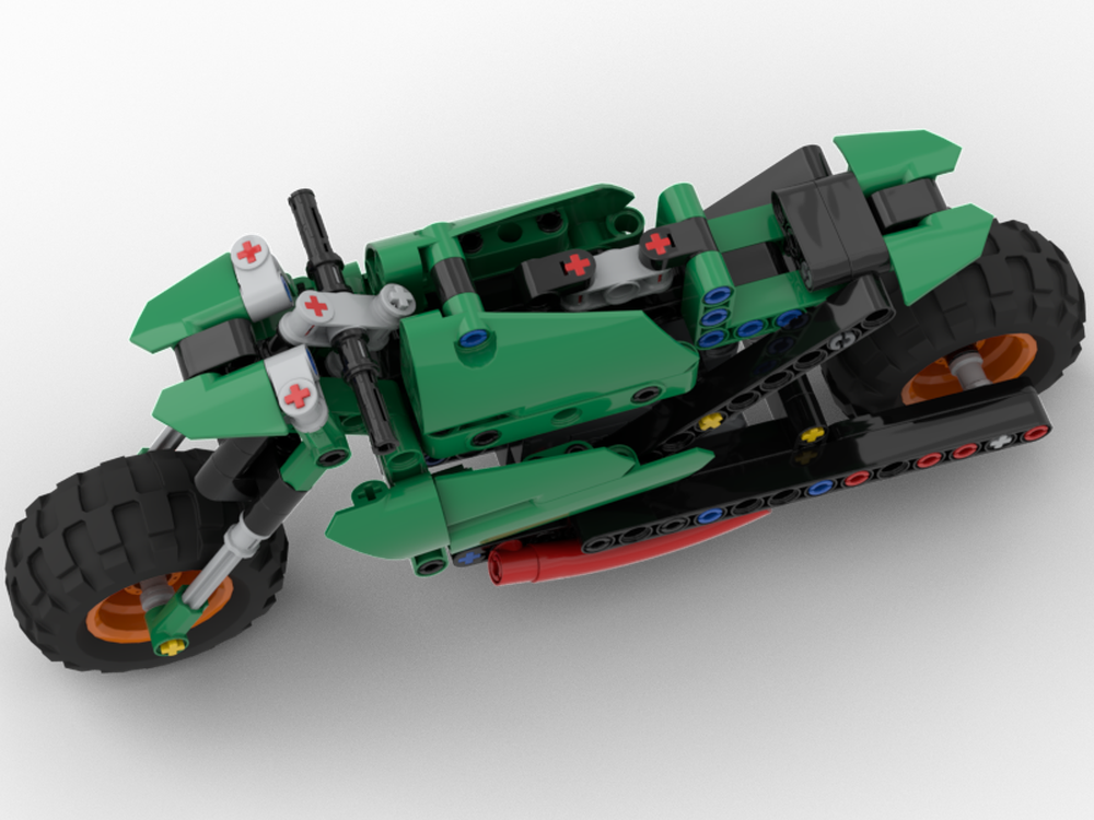 Lego Moc 42149 Motorbike By Hoppepe Rebrickable Build With Lego