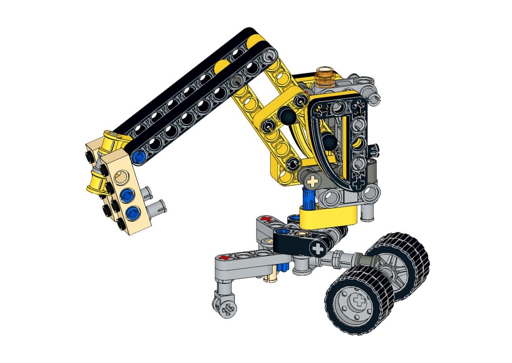 LEGO MOC Smalley Mini Digger by NARP | Rebrickable - Build with LEGO