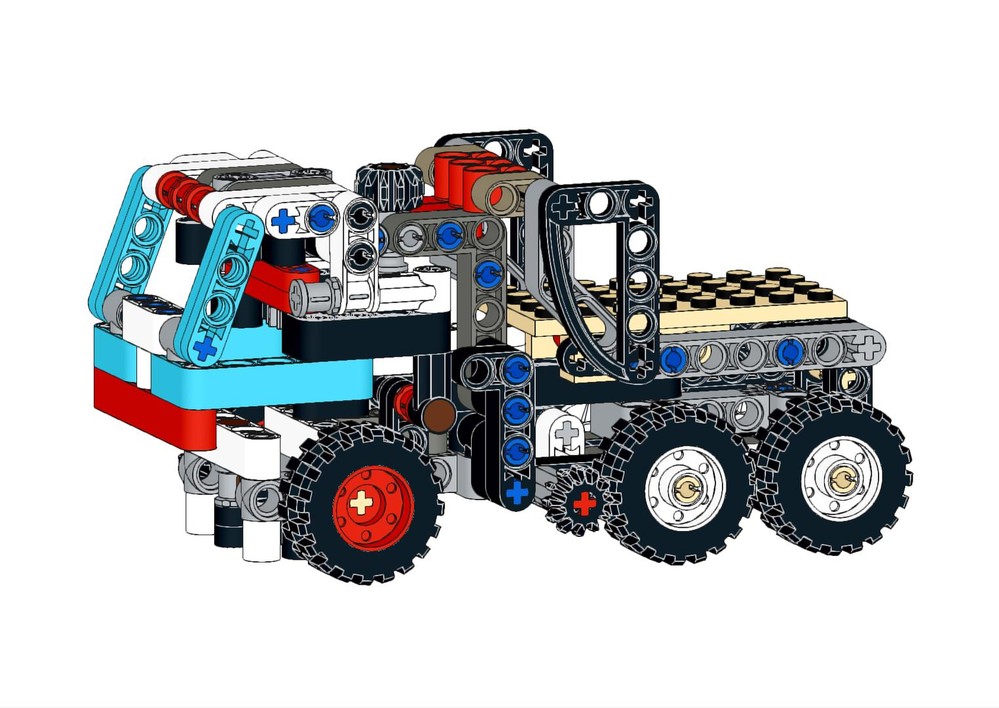 LEGO MOC-147589 Roll-Off Truck by NARP | Rebrickable - Build with LEGO