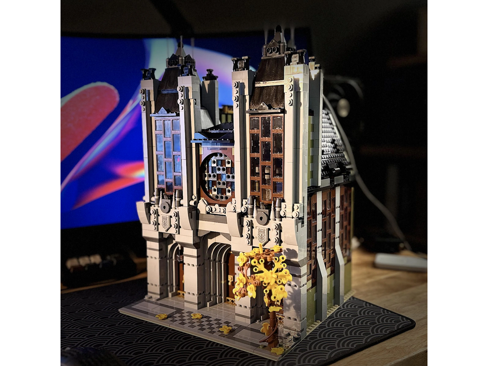 Lego Moc Modular Church Rebuild For 10273 1 Haunted House By