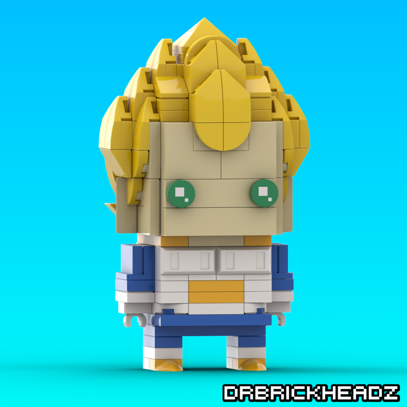 LEGO MOC Vegeta (Super Saiyan) Brickheadz by DrBrickheadz | Rebrickable ...