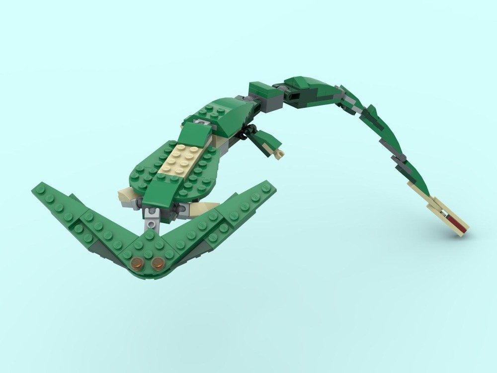 LEGO MOC 31058 Diplocaulus by Ambrosino | Rebrickable - Build with LEGO