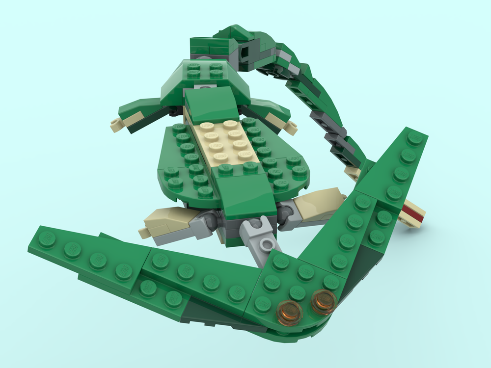 LEGO MOC 31058 Diplocaulus by Ambrosino | Rebrickable - Build with LEGO