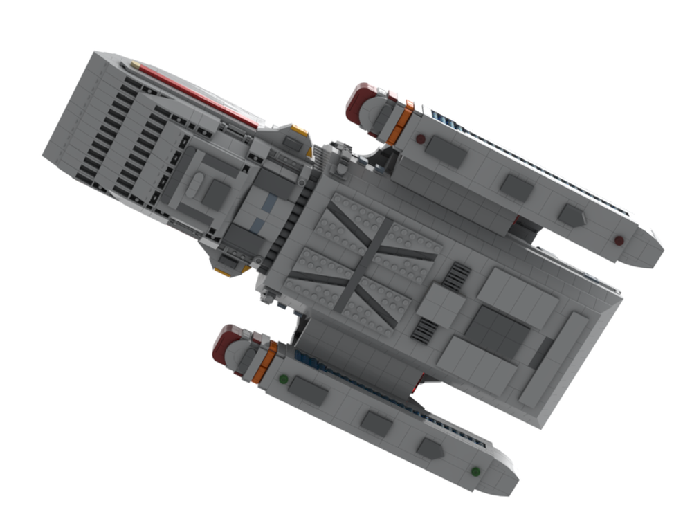 Lego Moc Star Trek Runabout By Sendek01 Rebrickable Build With Lego