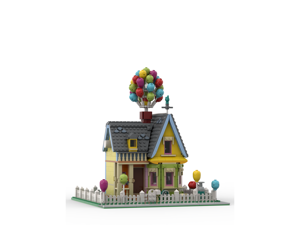LEGO MOC Floating 'Up' House by rykfield | Rebrickable - Build with LEGO