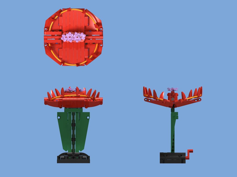 Lego Moc Carnivorous Plant By Ojuuji Rebrickable Build With Lego