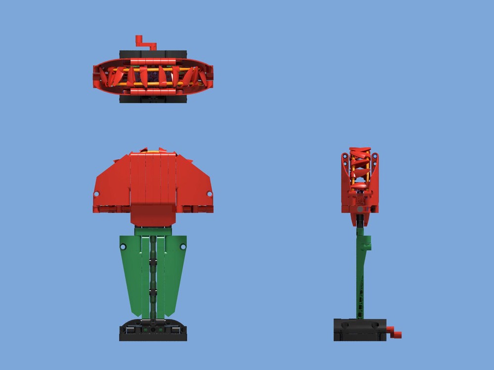 Lego Moc Carnivorous Plant By Ojuuji Rebrickable Build With Lego