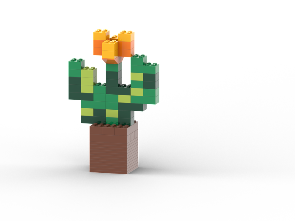 LEGO MOC Minecraft Tulip - Orange by ElliottJD | Rebrickable - Build ...