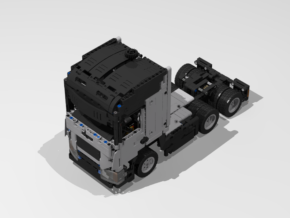 LEGO MOC V8 Semi Truck with double Axle by Mr-Tiefenrausch.ch ...