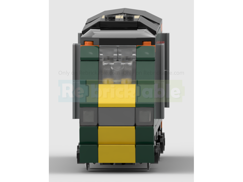 LEGO MOC 4-Wide GWR Castle HST Set - 2 Power Cars & 4 MK3 Carriages by ...