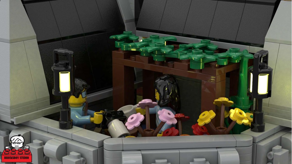 LEGO MOC MOC#59 Bus Terminal with Coffee Shop Modular Building by ...