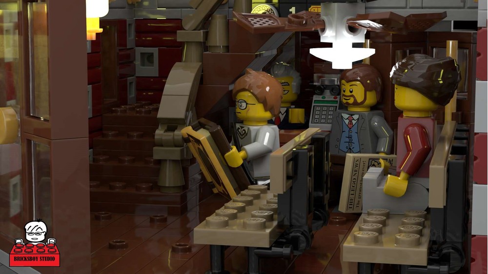 LEGO MOC MOC#59 Bus Terminal with Coffee Shop Modular Building by ...