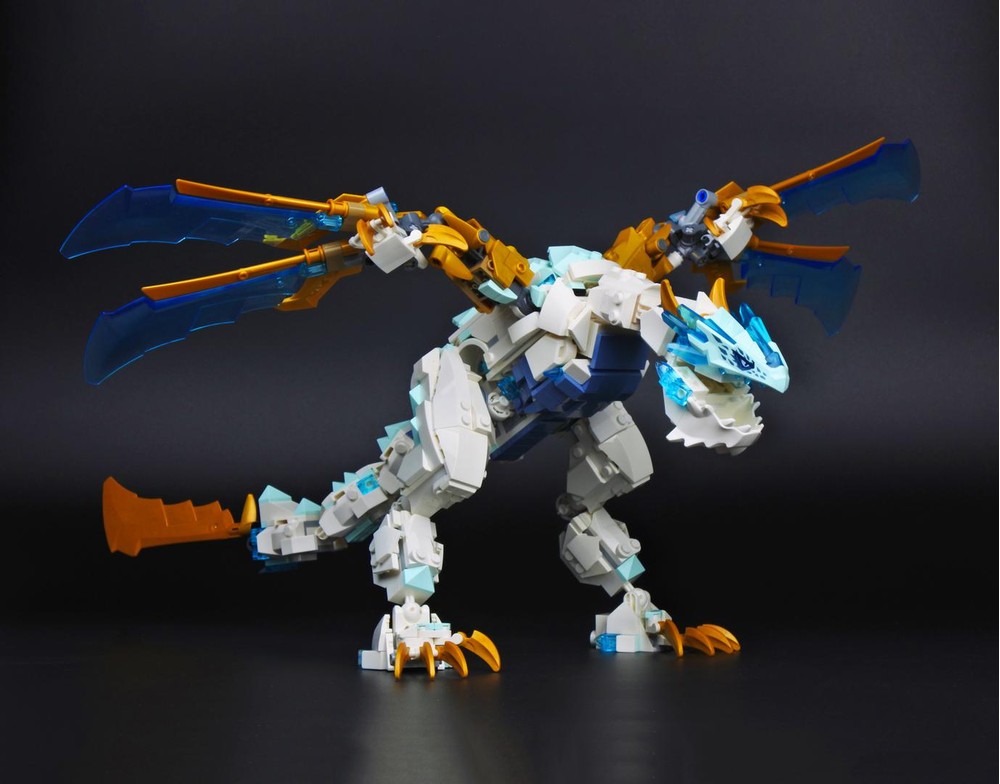 LEGO MOC Ninjago Ice Dragon/Wyvern by Rons_oc | Rebrickable - Build ...