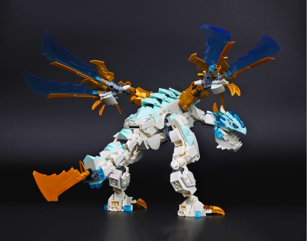 LEGO MOC Ninjago Ice Dragon/Wyvern by Rons_oc | Rebrickable - Build ...