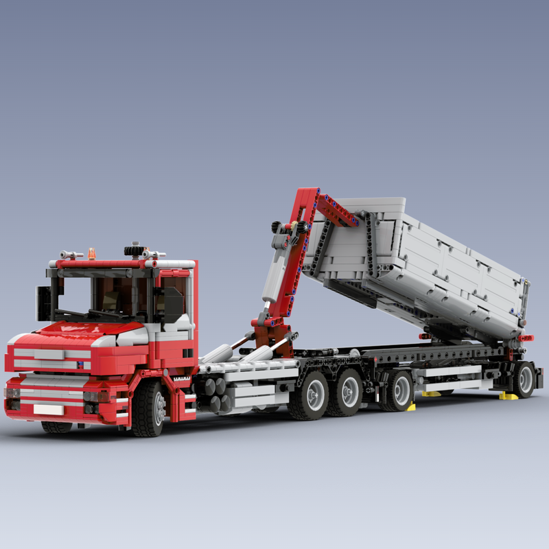 LEGO MOC Scania T114 3 axles hookloader with trailer by OldOlneyLego ...