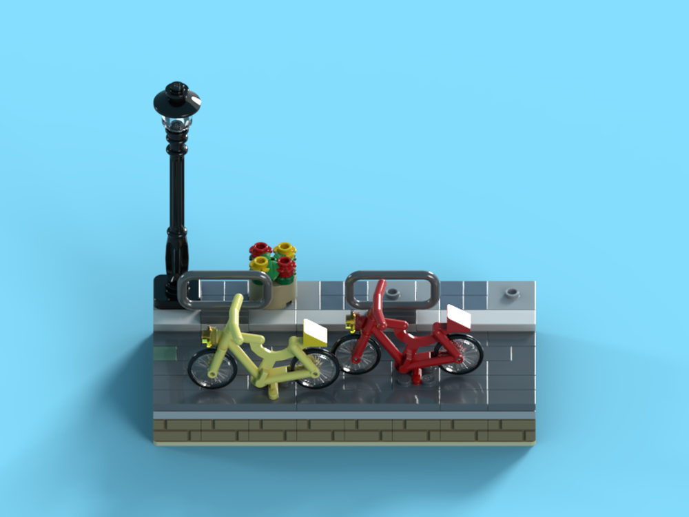 LEGO MOC A small strett with Bycicle by federico27182 | Rebrickable ...